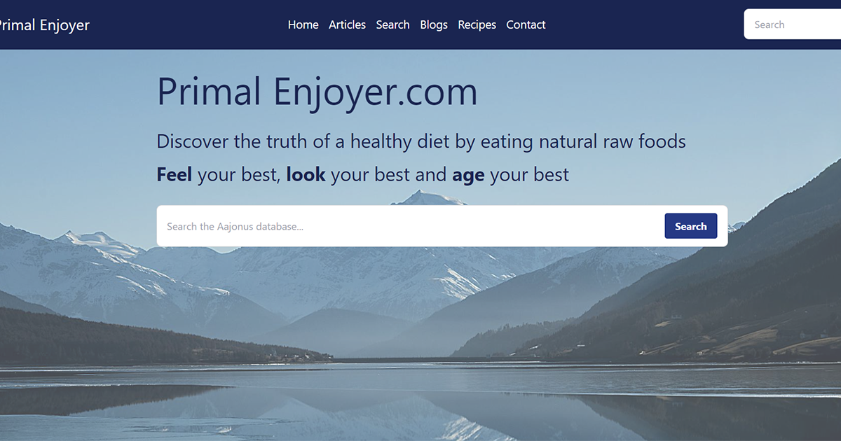 Raw Primal Diet by Aajonus Vonderplanitz - Primal Enjoyer